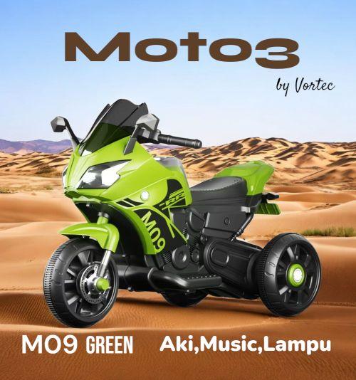 MAINAN ANAK MOTOR AKI VORTEC MOTO3 GP PEDAL GAS - Shop | Tokopedia