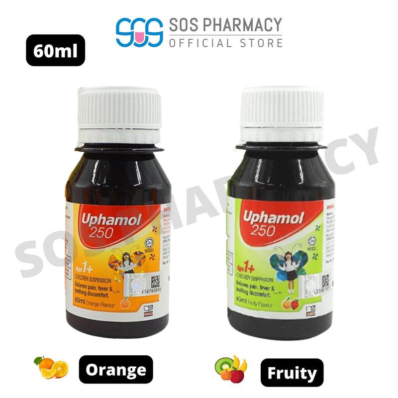 Uphamol Children Suspension 250mg 60ml (PARACETAMOL SUSPENSION ...