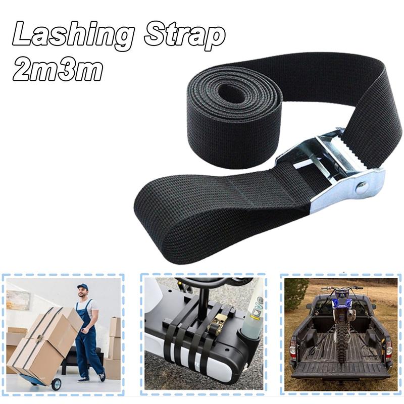Lashing Straps Black Nylon Cargo Tie-Down Strap with Zinc Alloy ...