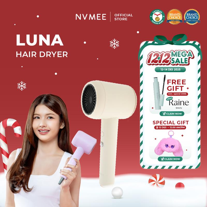 NVMEE - LUNA Hair Dryer Low Watt Pengering Rambut Recomended - TikTok Shop
