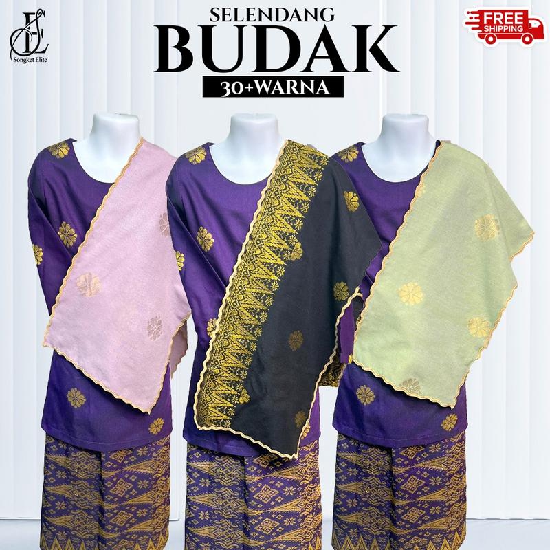 By Songket Elite - Selendang Budak- Cotton - Floral - Women - TikTok ...