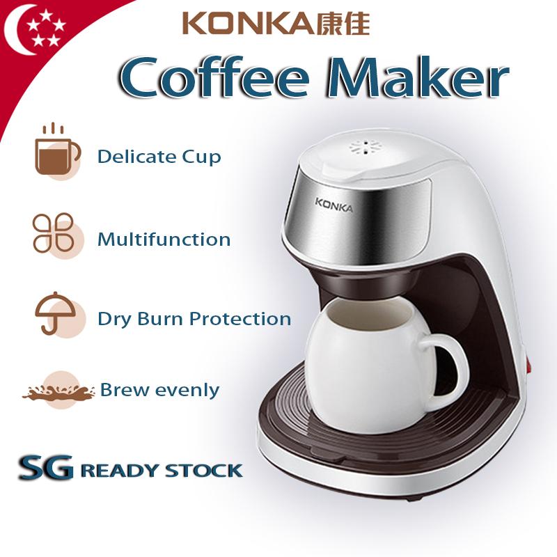 SG [READY STOCK] KONKA Coffee Maker Machine Cafe Style Automatic ...