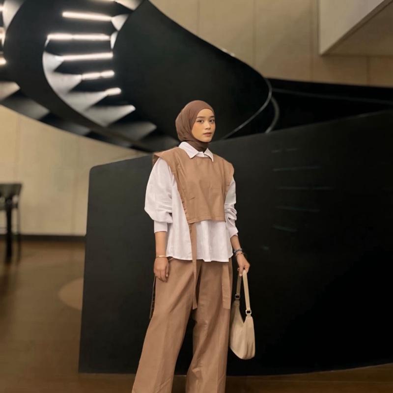 22. Irene 3IN1 Set Kain Cotton Free Saiz LD120cm Dada 46" High Waist ...