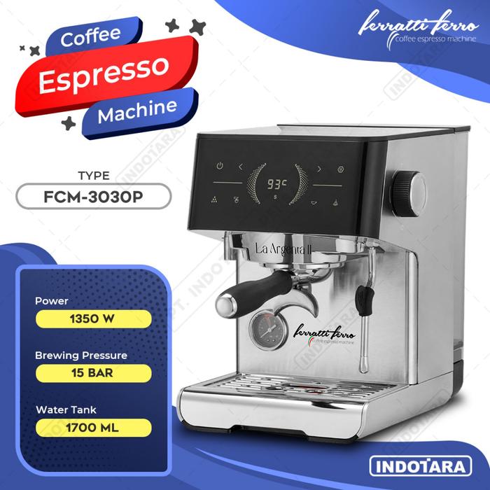 Jual Ferratti Ferro Espresso Machine FCM-3030P La Argenta II - Kab ...