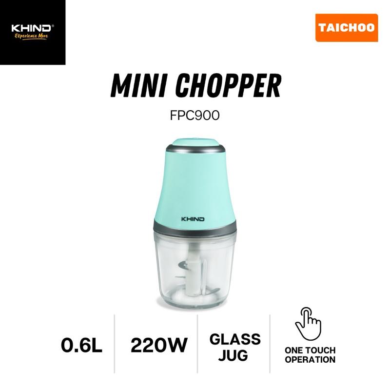 Khind Mini Chopper / Food Processor 0.6L 220W FPC900 - TikTok Shop Malaysia