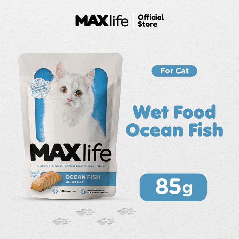 MAXlife Wet Cat Food Adult Ocean Fish 85g - Shop | Tokopedia