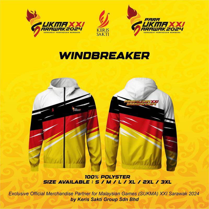 Windbreaker Sukma&Para Sukma 100% Polyster Design 2 - TikTok Shop Malaysia