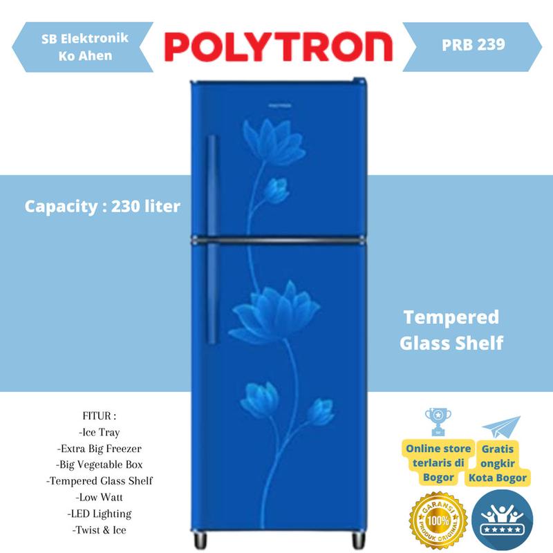 KULKAS POLYTRON 2 PINTU PRB-239 GARANSI RESMI - Shop | Tokopedia