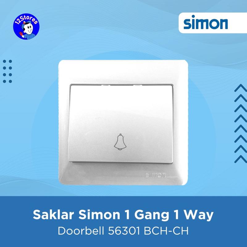 Simon Saklar Bel 1 Gang 1 Arah - 56301BCH-CH - Shop | Tokopedia