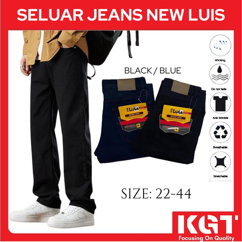 SELUAR JEANS TERMURAH NEW LUIS STRAIGHT CUT DESIGN JEANS LON - TikTok ...