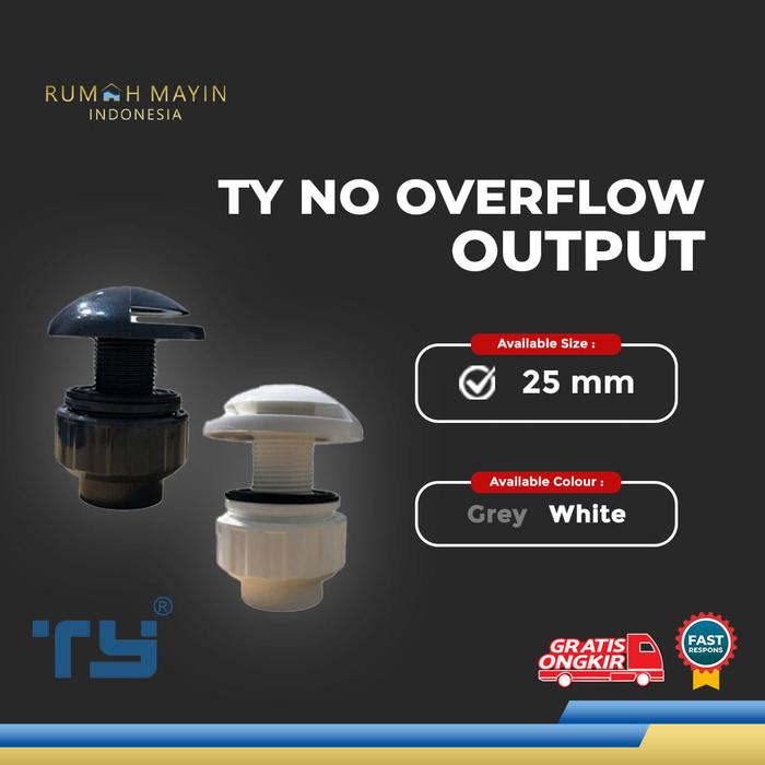 Promo TY No Overflow Outlet Pipa Pipe U – PVC by 3 Pawns - GREY, 32mm ...