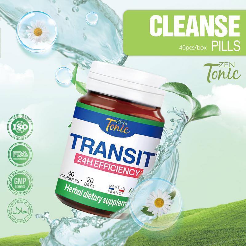 [Zen&Tonic Cleanse Pill] Gut Support Cleanse Made in France Plant ...