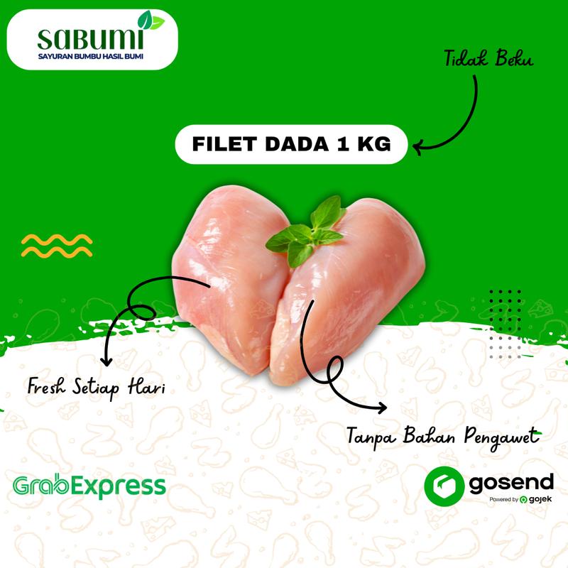 Daging Ayam Segar Filet Dada 1Kg - Shop | Tokopedia