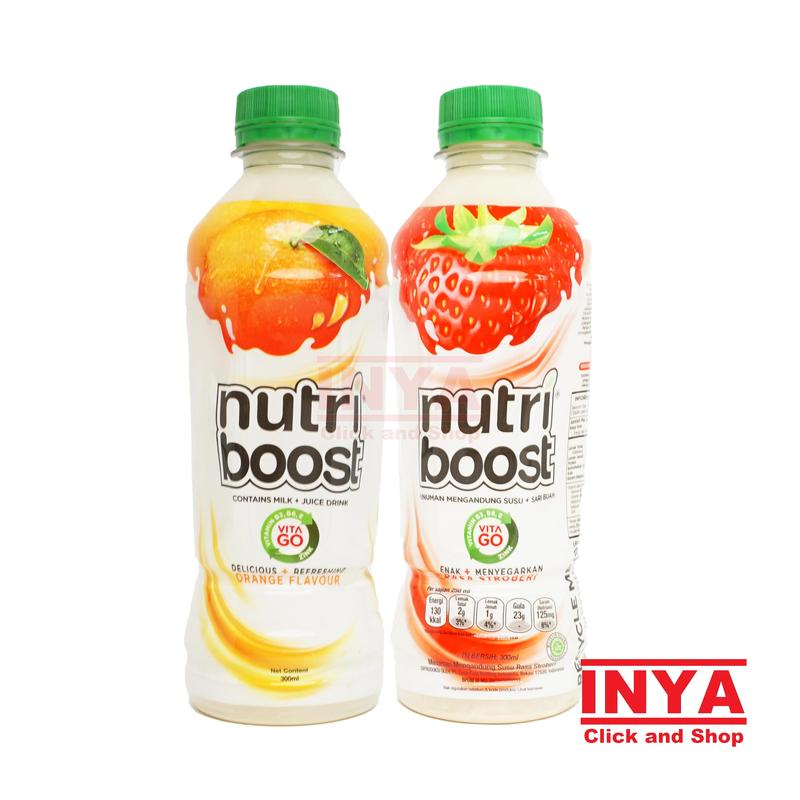 Nutri Boost Flavour - Minuman Rasa Strawberri dan Jeruk - Soft drink ...