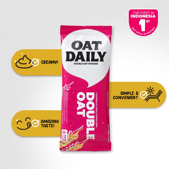 Promo Oat Daily Flavored Oat Powder Double Oat Sachet 25g - 1 pcs ...