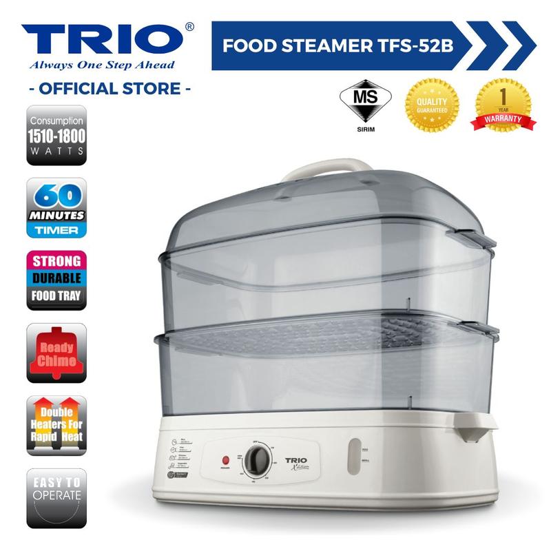 Trio Food Steamer With Steam Tray To Accommodate For 12" X 12" - TikTok ...