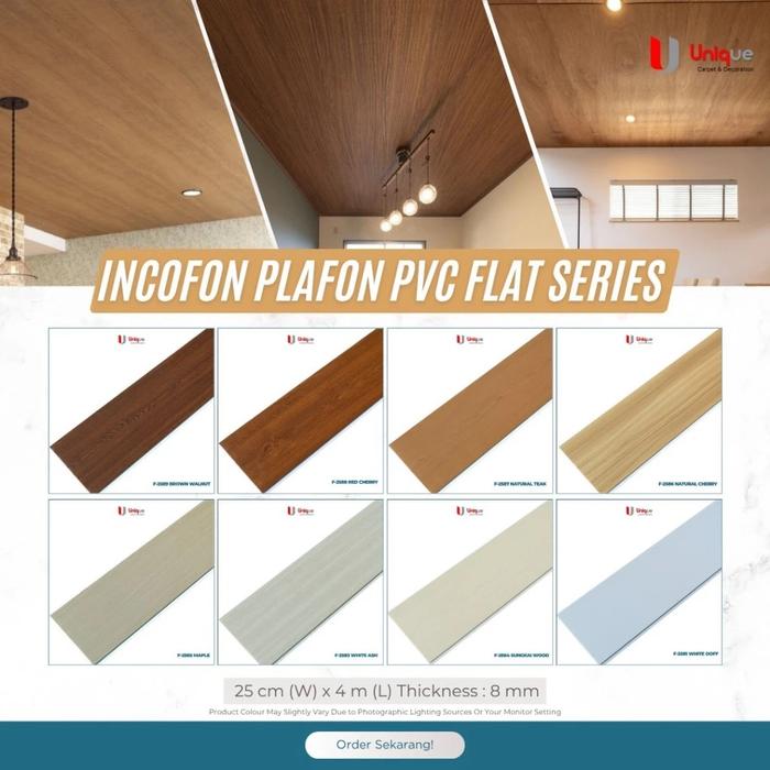 Jual Incofon Plafon PVC Panjang 4m / PVC Plafon Indoor / Panel Ceiling ...