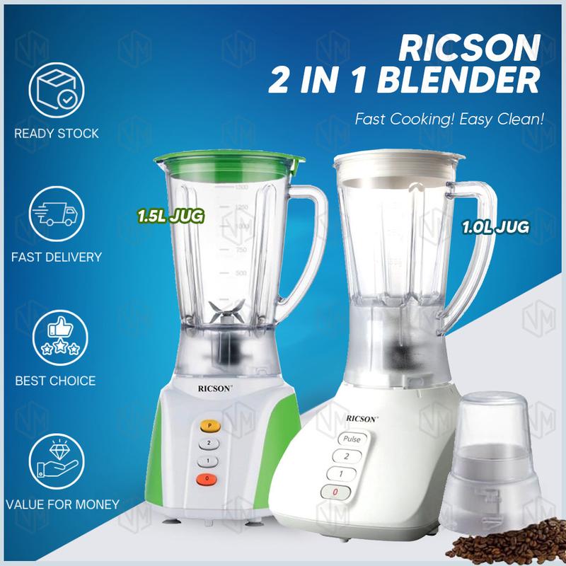 RICSON Set Blender Mixer Jug 2 in 1 with Dry Mill Cup Blende - TikTok ...