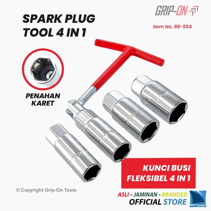 Jual Set Kunci Busi Mobil dan Motor 14 + 16 + 18 + 21 mm - Spark Plug ...