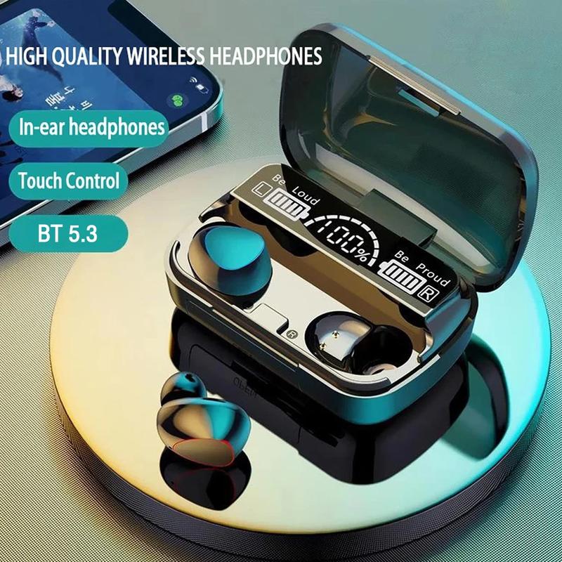 2024 TWS 5.1 Bluetooth earPhone M10 Bluetooth in-ear 9D mini - TikTok ...