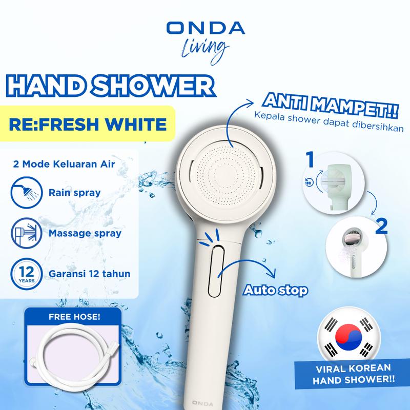 ONDA LIVING Hand Shower Mandi Genggam Spray Pijat SO 21 RE:FRESH - Shop ...
