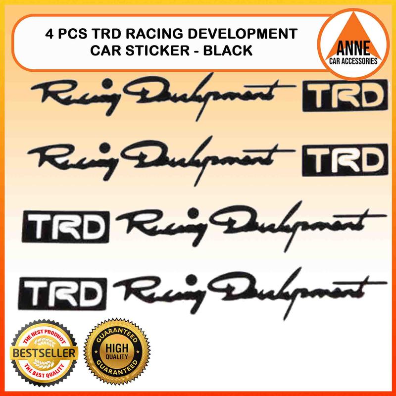 Racing Development TRD Sticker Color: White and Black - TikTok Shop ...
