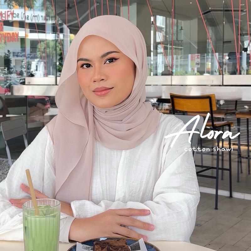 ZURRAAHASSAN - ALORA COTTON SHAWL POLIKOTTON - TikTok Shop Malaysia