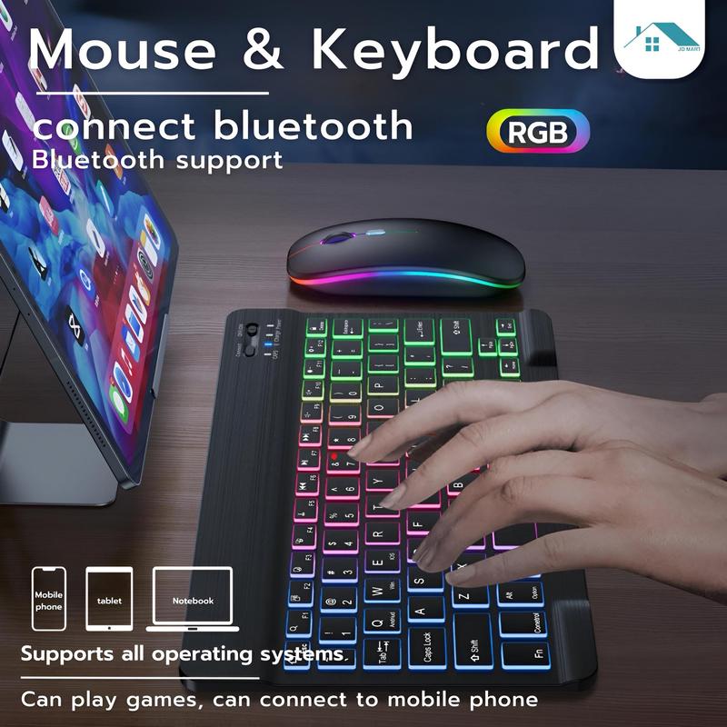 Backlit Wireless Bluetooth Keyboard and Mouse with Backlight - TikTok ...