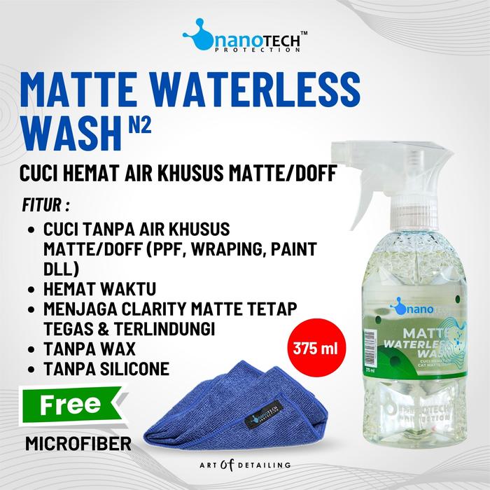 Jual MATTE WATERLESS WASH - nanoTECH PROTECTION - CUCI MOTOR DOFF HEMAT ...