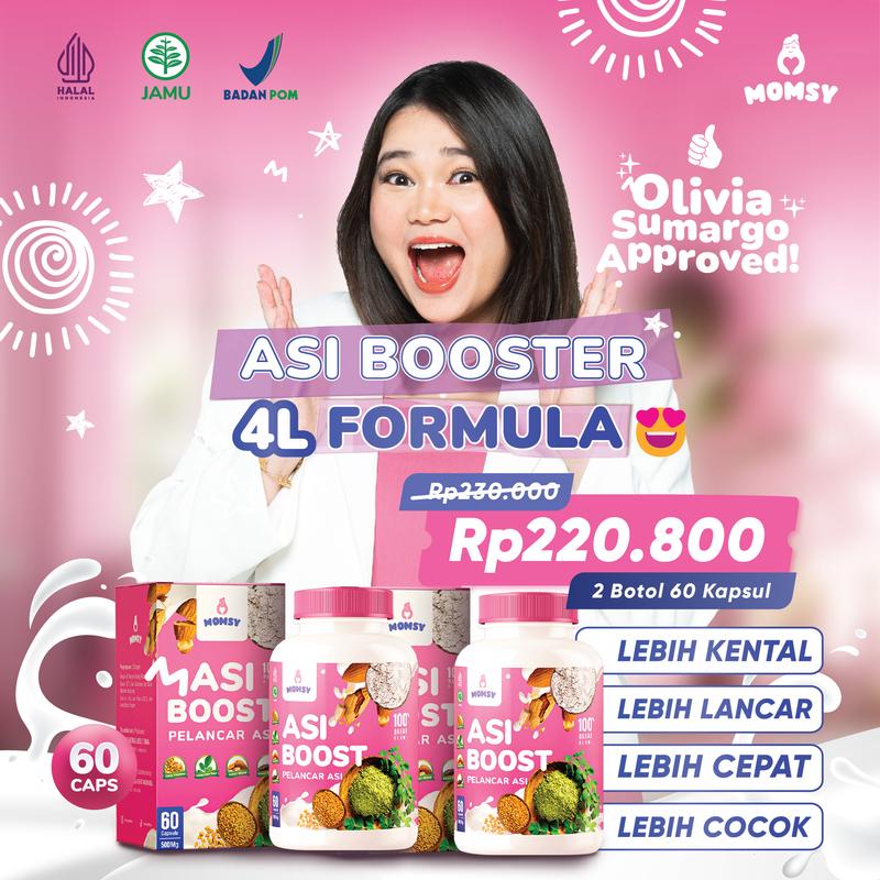 ASI Booster [COD] MOMSY 2x60 Kapsul BPOM HALAL Natural Almon - Shop | Tokopedia