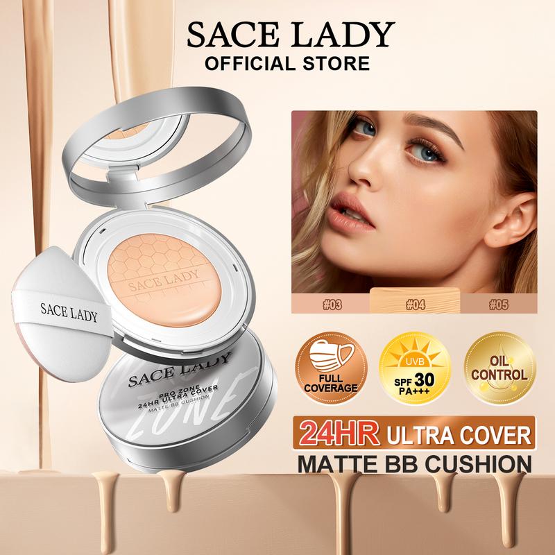 [Ready Stok] [COD] SACE LADY Full Coverage BB Cushion 24h Lasting ...