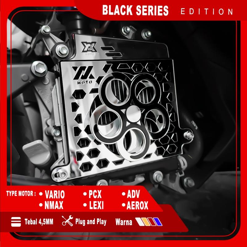 AVMOTO Cover Radiator Spinner Honey Comb Black Series Vario Nmax - Shop ...