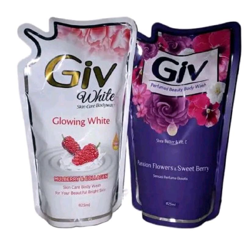 Giv Beauty Liquid BodyWash Ungu Passion Flowers & Sweet Berry Pouch 800 ...