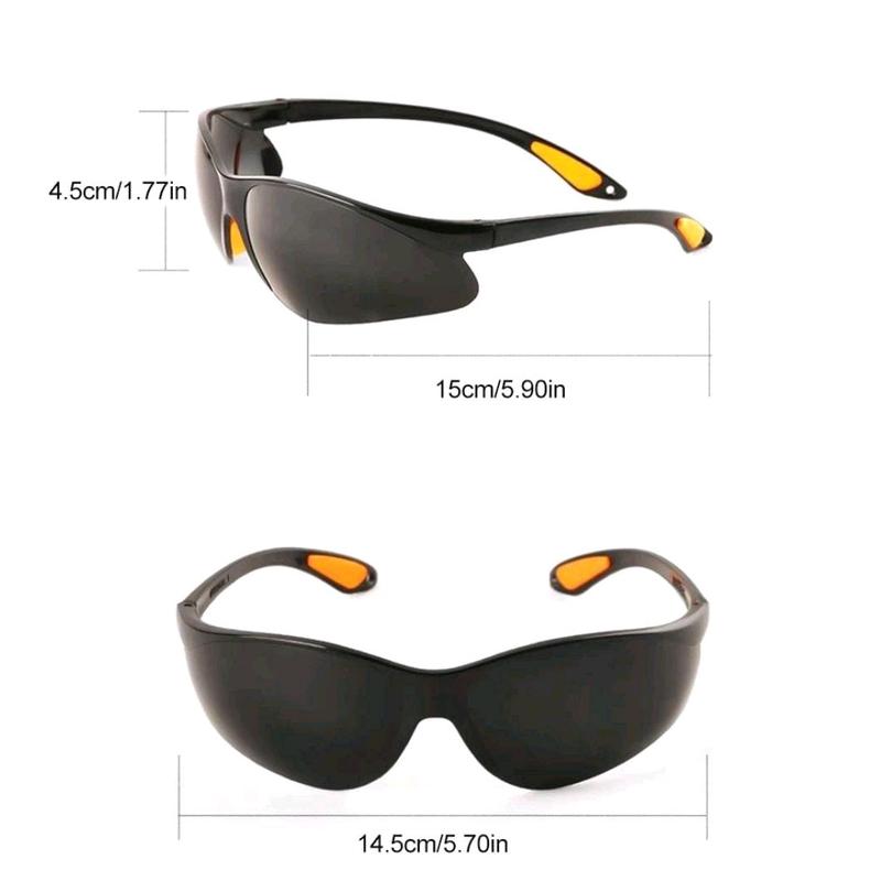 Kacamata Las - Kaca Mata Safety Fashion Hitam Black Safety Glasses ...
