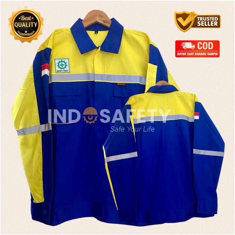 COD I ATASAN WEARPACK SAFETY MODEL STANDAR KOMBINASI LENGAN PANJANG ...