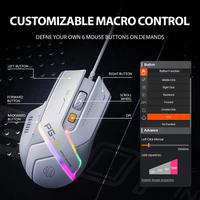 Jual Inphic PG1 Wired kabel Gaming Mouse RGB Adjustable DPI, Custom ...