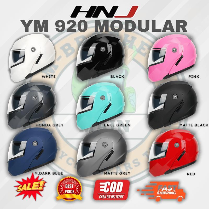 HNJ YM-920 (MODULAR) Full Face Helmet Dual Visor For Men And - TikTok ...
