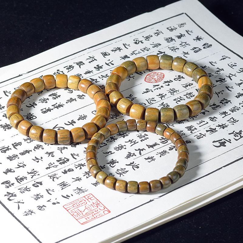 Gelang manik tong potong lurus dari Argentina Guajacwood, Butik ...