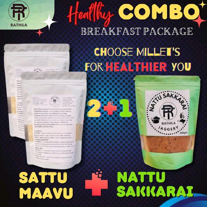 COMBO SET - SATTU MAAVU (200gm x 2) & JAGGERY (400gm x 1): - TikTok ...
