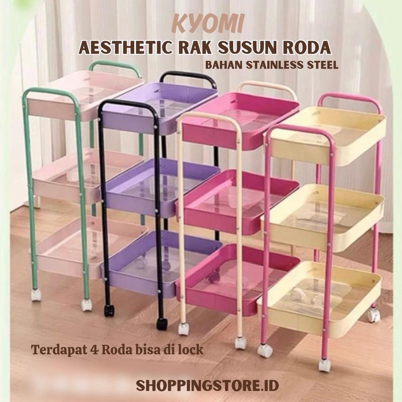 KYOMI Trolly Rack / Rak Penyimpanan /Rak Storage / Rak Roda - Shop ...