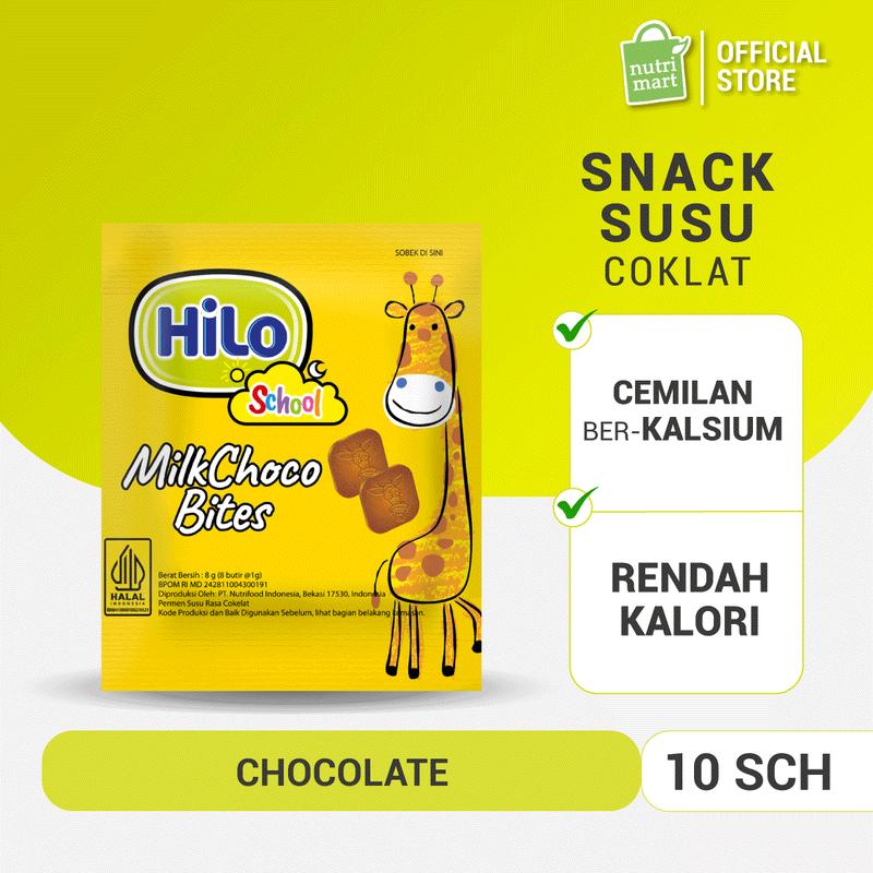 HiLo Milk Choco Bites 10 Sachet - Candy Snack Susu Cokelat dengan ...