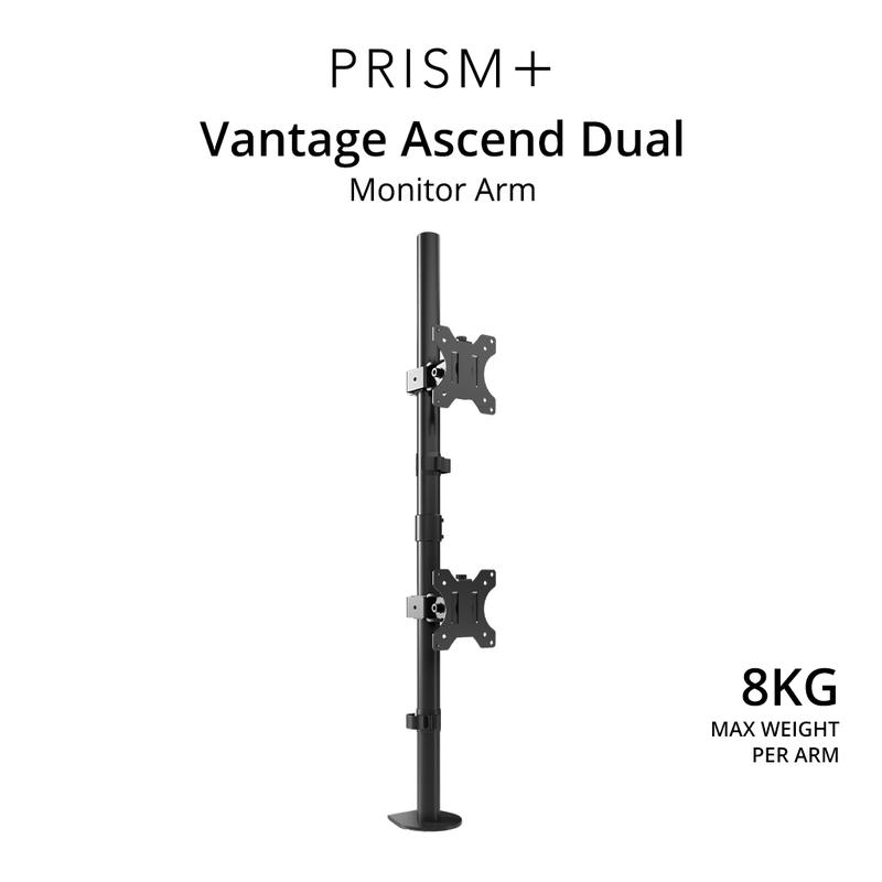 PRISM+ Vantage Ascend Dual Monitor VESA Monitor Arm - TikTok Shop Singapore