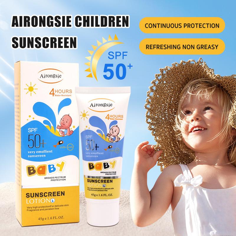 Airongsie Spf 50 Pa+++ Sunscreen For Kids Mild Lotion Sunblock - TikTok ...