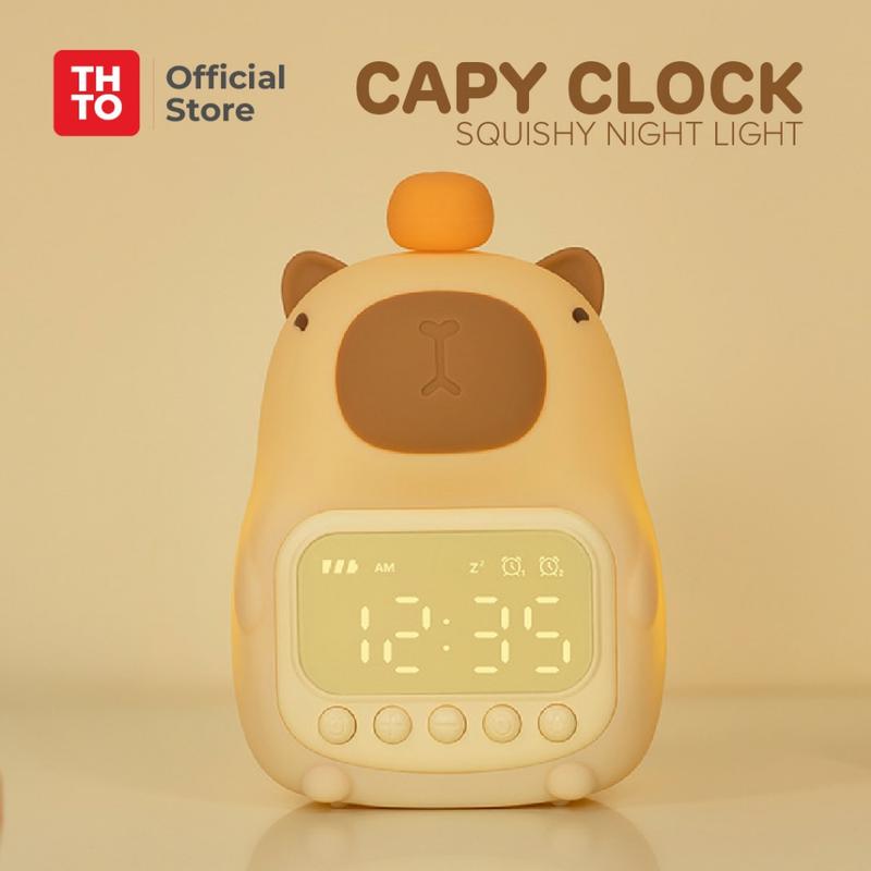 THTO Lampu Tidur Night Light Bluetooth Alarm Jam Digital Squishy - Shop ...