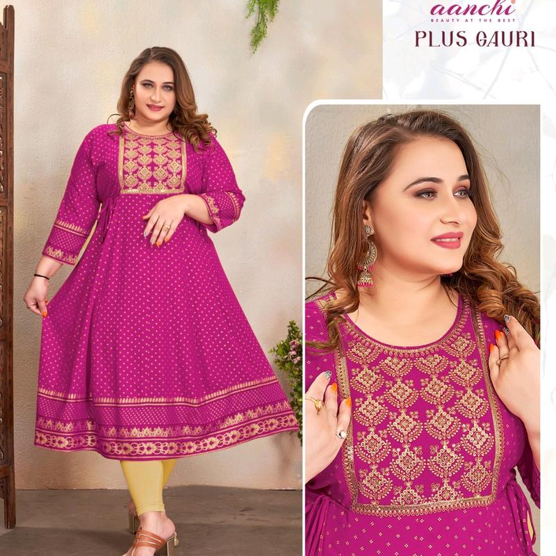 VB Plus Gauri kurtis heavy Embroidery Sequence print work - TikTok Shop ...