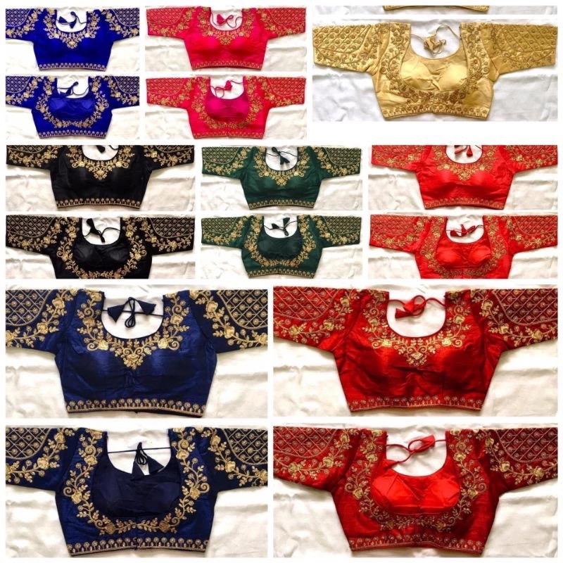 Readymade Saree Blouse Aari Work Deepavali - TikTok Shop Malaysia