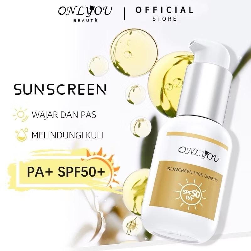 ONLYOU Sunscreen SPF50+ PA+ Tabir Surya Skincare Sunblock Untuk - Shop ...