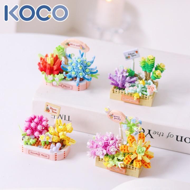 KOCO Bricks Bloom Boutique Pocket Garden Succulent Combination - TikTok ...