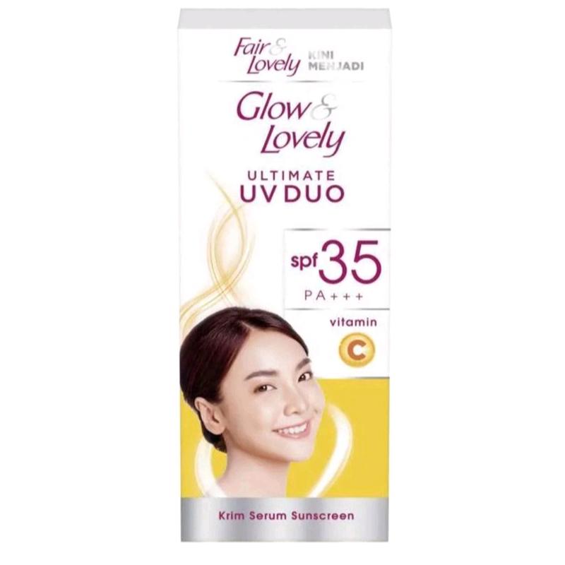 Glow & Lovely Ultimate UV duo Krim Vitamin C & Niacinamide Suncreen ...
