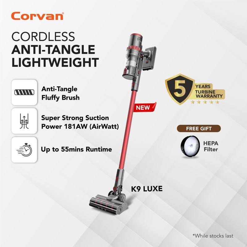 Corvan Anti-tangle Cordless Vacuum Cleaner K9 Luxe - TikTok Shop Malaysia